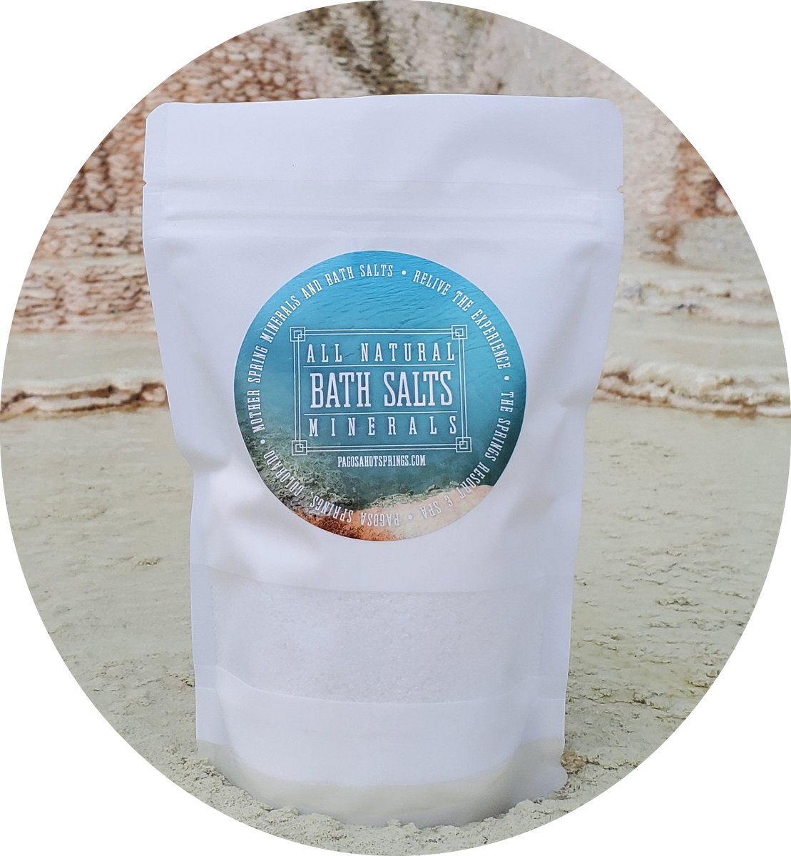 All Natural Mineral Bath Salts- 8oz Jar or 7oz Bag – The Springs Resort ...