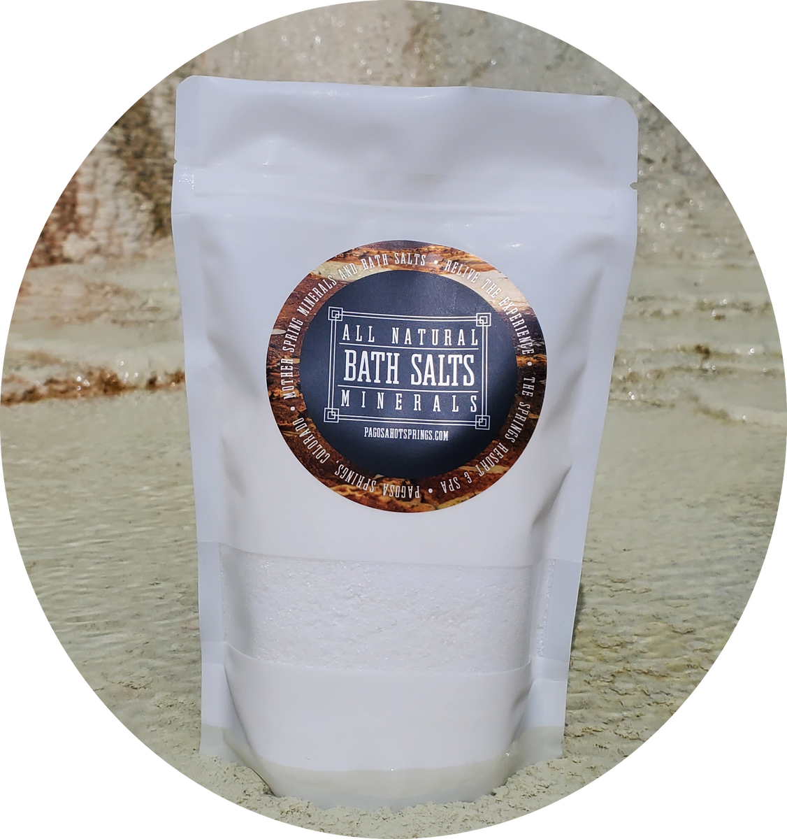 All Natural Mineral Bath Salts- 8oz Jar or 7oz Bag – The Springs Resort ...